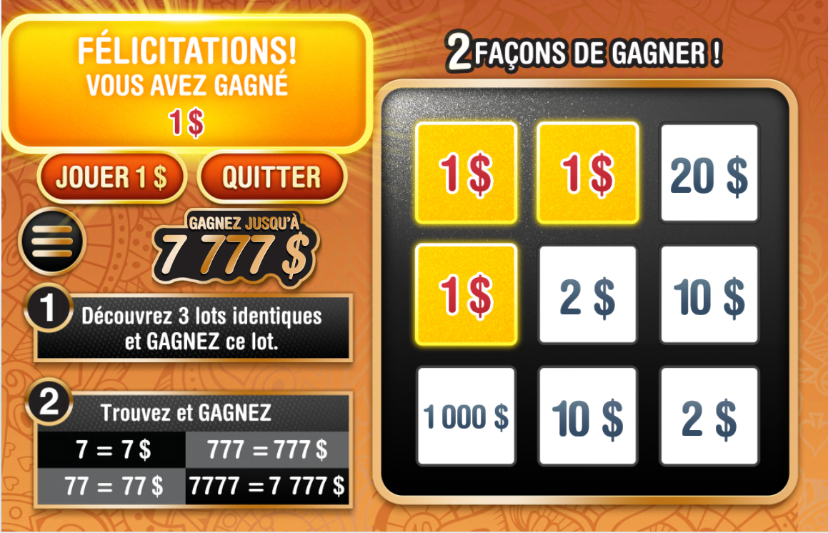 Chanceux 7 | Jeux de hasard en ligne au Canada atlantique | ALC